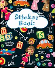 Sticker Book: Blank Sticker Book for Kids Collection Notebook Page Size ...