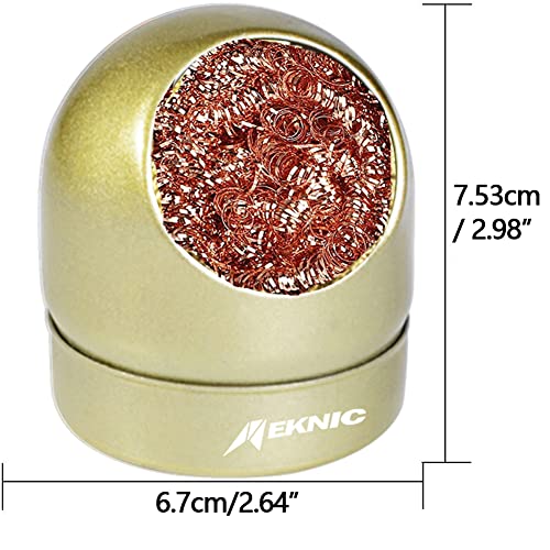 MEKNIC Solder Tip Cleaner Soldering Ion Tip Cleaning Wire and Holder ...