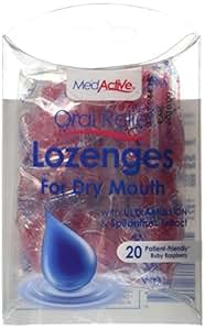 Amazon.com: MedActive Oral Relief Lozenges, Ruby Raspberry, 20 Count ...