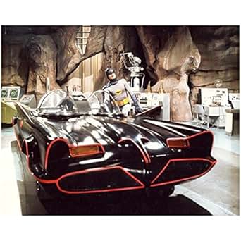 Adam West as Batman by Batmobile Inside Batcave 8 x 10 Inch Photo at ...