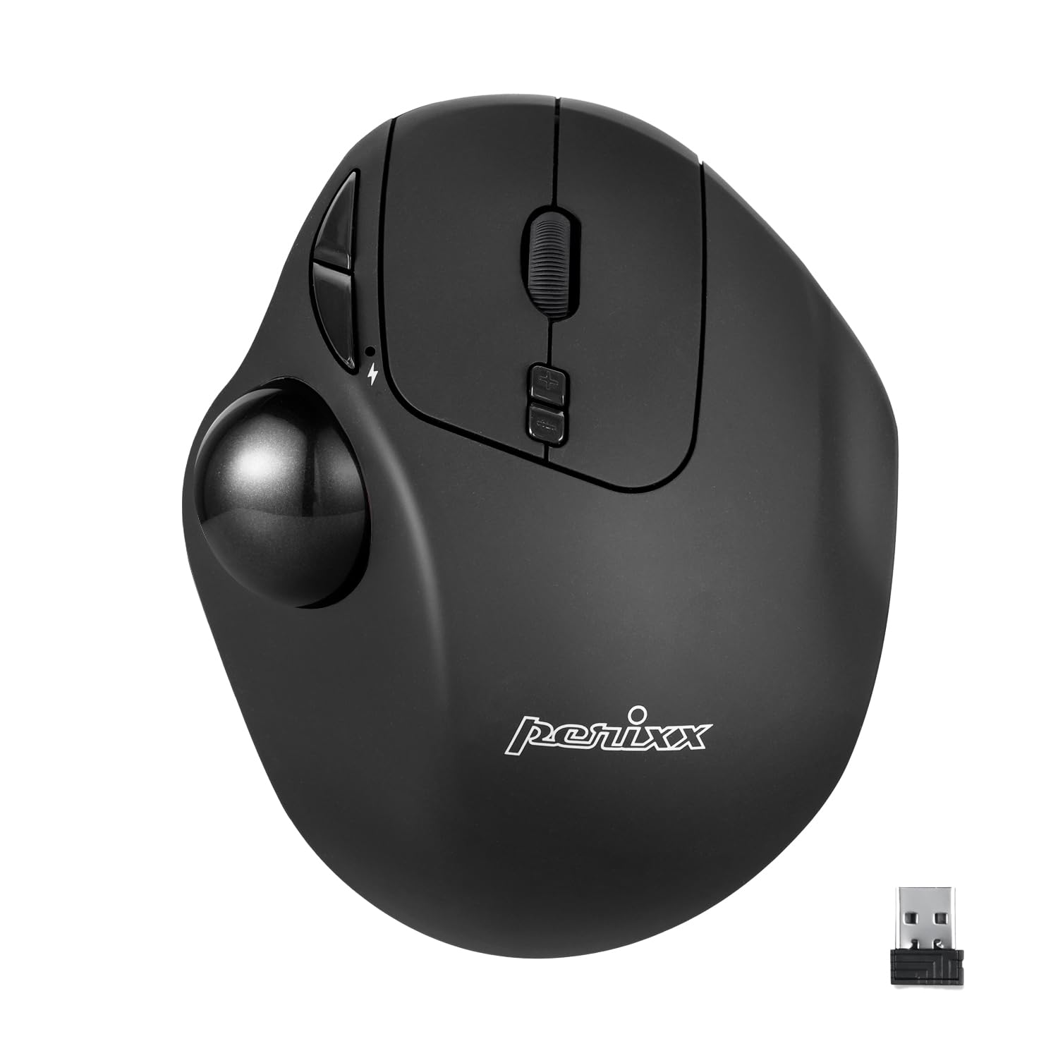 Perixx PERIMICE-717BKB Wireless Trackball Mouse, Build-in 1.34 Inch ...