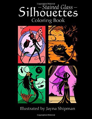 Amazon.com: Stained Glass Silhouettes: Coloring Book: 9781505303155 ...