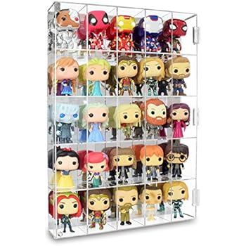Amazon.com: Bobble Head Figurine Display Case Cabinet Holder Wall Rack ...