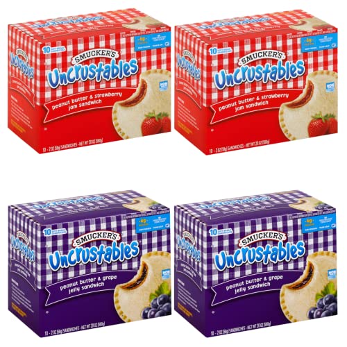 Smucker’s Uncrustables Variety Pack- Smuckers Sandwich Peanut Butter ...