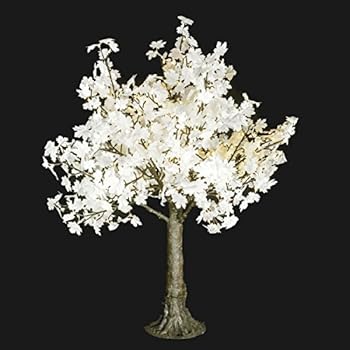 Amazon.com : Bright Baum LED Artificial Tree, 7-Feet, Snow White Maple ...
