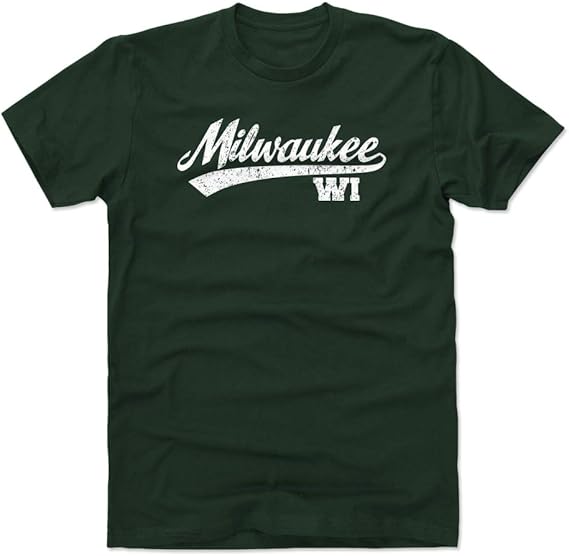 Amazon.com: Milwaukee Shirt - Milwaukee Wisconsin City Script: Clothing