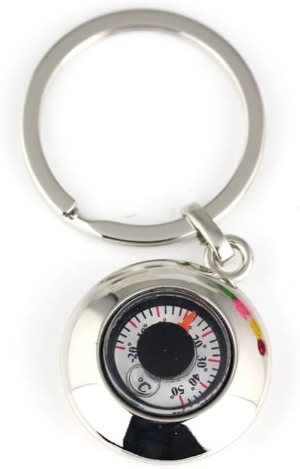 Amazon.com: Keychain Practical Thermometer Keychain Key Ring Useful ...