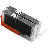 Amazon | BCI-381XLBK(ブラック) お得な2本セット 大容量タイプ キヤノン用互換インクカートリッジ ICチップ付 残量表示機能付 (BCI-380XL BCI-381XL ...