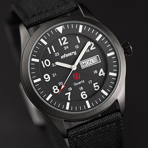 INFANTRY Mens Analog Wrist Watch Army Military Field Watches for Men ...