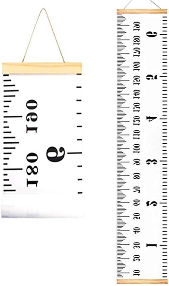 Wooden Kids Growth Height Chart Ruler Children Room Decor Wall Hanging ...
