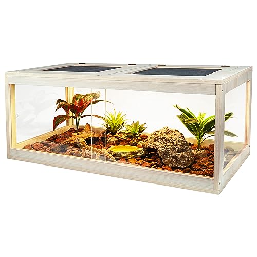 Prolee 78 Gallon Reptile Terrarium Tank 48 Inch Lizard Tank Bearded ...