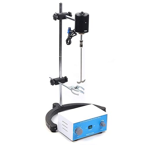 Electric Overhead Stirrer 100W 110V Lab Mixer with Stirring Rod 3000 ...
