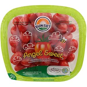 Sunset Produce Angel Sweet Grape Cherry Tomatoes, 24 oz: Amazon.com ...