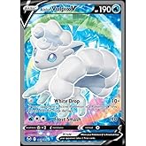 Amazon.com: Alolan Vulpix Vstar 197/195- Silver Tempest - Full Art ...