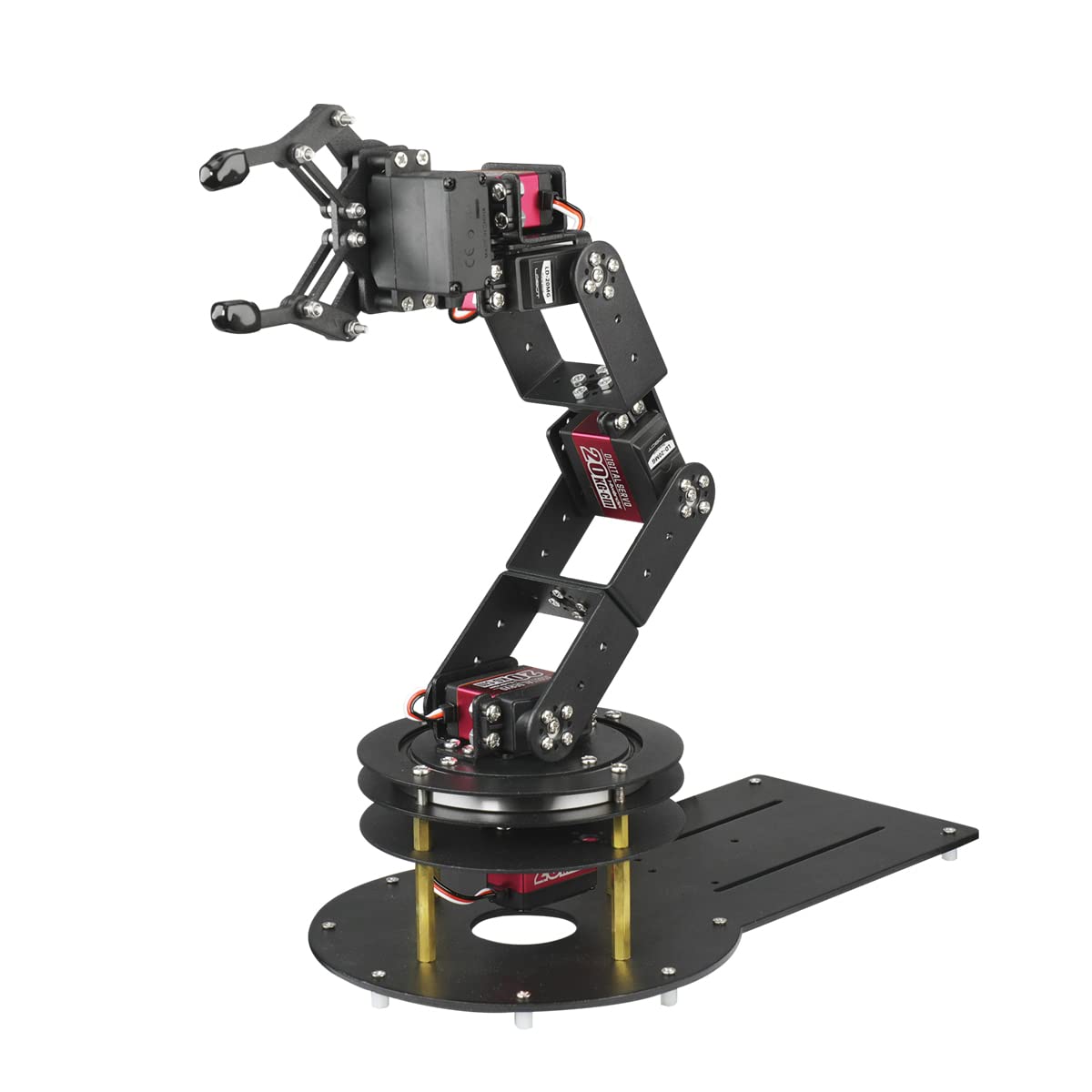 Mua Robotic Arm Bracket Kit 6DOF Black Aluminum Mechanical Claw Kit ...