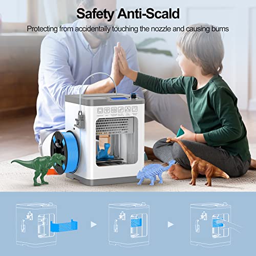 Upgrade 3D Printer Tina 2, Mini 3D Printers with Wi-Fi Cloud Printing ...