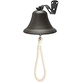Amazon.com: KAVSI Cast Iron Farmhouse Dinner Bell - Decoration Hanging ...