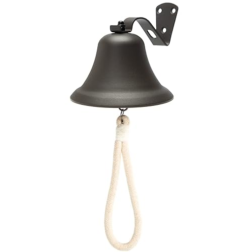 Hanging Bell Dinner Bell Outdoor Bell Bracket Mount Wall Bell Indoor ...