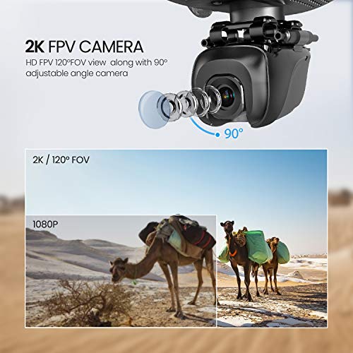 Potensic D58, FPV Drone con cámara 2K, 5G WiFi HD Live Video, GPS Auto ...