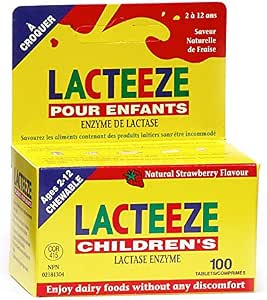 Lacteeze For Children Lactase Enzyme 100-Count : Amazon.ca: Health ...