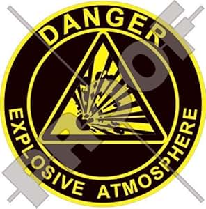Atmósfera explosiva explosión señal Peligro Advertencia Seguridad 3 ...