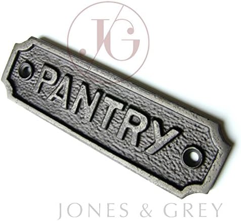 VINTAGE STYLE CAST IRON DOOR SIGN - PANTRY: Amazon.co.uk: Kitchen & Home