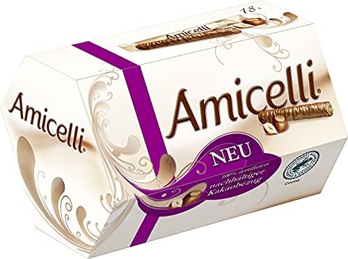 Amicelli Milk Chocolate Wafer Rolls With Hazelnut Crème Filling 225G ...