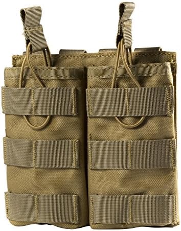 OneTigris Tactical MOLLE Double Open-Top Mag Pouch for AR M4 M16 HK416 ...