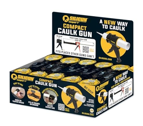 SILIGUN™ Compact Caulking Gun - No Drip Caulk Gun - Patented Design ...