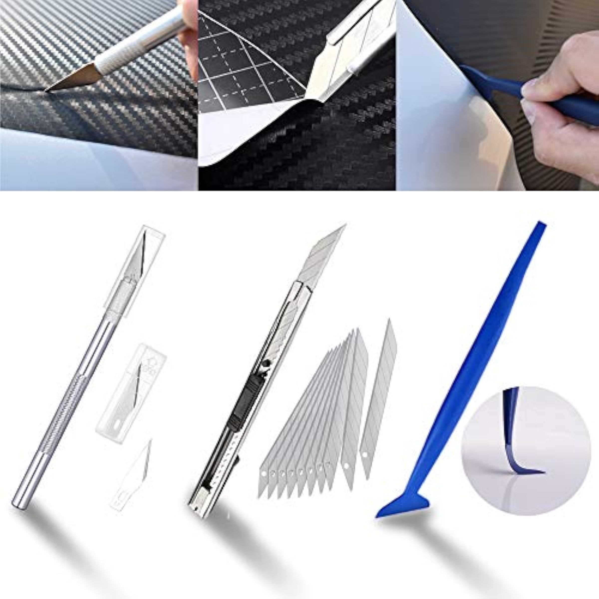 Snapklik.com: Zanch Window Tint Tools Vinyl Wrap Tool Kit Corner Shower ...