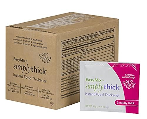 SimplyThick EasyMix | 50 Count of 48g Bulk-Serving Packets | Gel ...