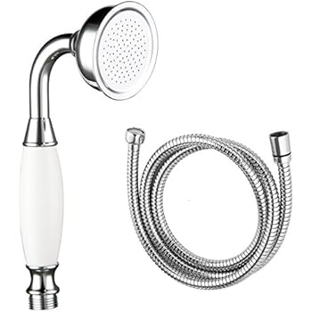 Handheld Telephone Shower Head Set W/ Hose Chrome | Renovator's Supply ...