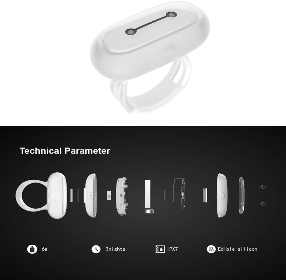 SLEEPON GO2SLEEP Smart Wearable Ring,Sleep monitoring Device AI Powered ...