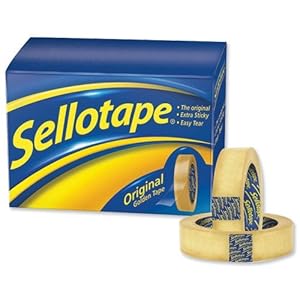 Sellotape Original Golden Tape Roll Non-static Easy-tear Small 18mmx33m ...