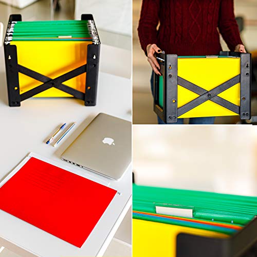 Hanging File Organizer - Plastic Desk Organizer - Wall Mount File ...