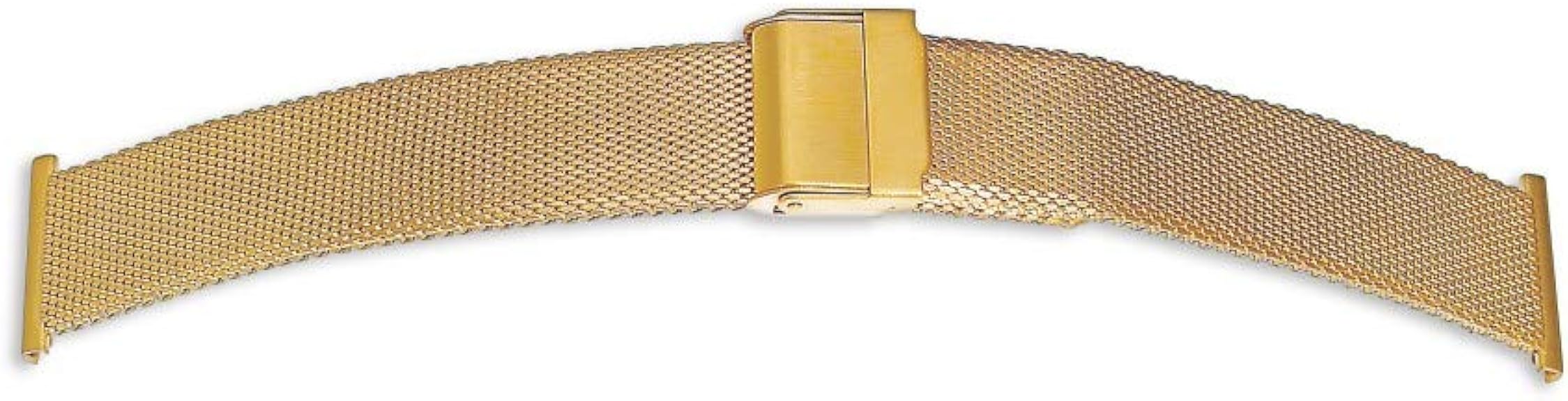 Rowi FIXOFLEX Uhrenarmband, 16 mm, Milanaise-Mesh, Edelstahl, Gold ...