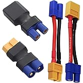Amazon.com: 2Pairs ShareGoo RC XT30 to EC3 Plug Female Male Adapter Connector for RC FPV Drone ...