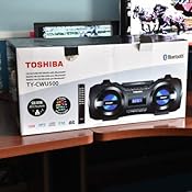 Amazon.com: Toshiba Wireless Bluetooth Boombox Speaker: Portable CD ...