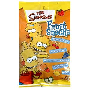 Amazon.com: Taste of Nature Simpson's Fruit Snacks, 2.25-Ounce Bags ...