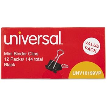 Amazon.com : ACCO Binder Clips, Mini, 12 / Box (72010) : Micro Binder ...