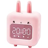Amazon.com: DLUUU Bunny Alarm Clock, OK to Wake Alarm Clock for Kids ...