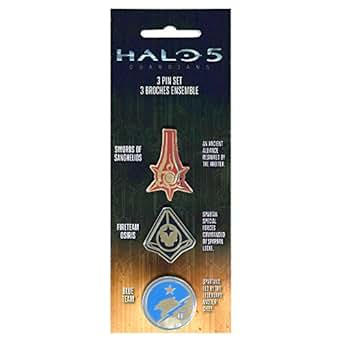 Amazon.com: JINX Halo 5: Guardians Collectible 3 Enamel Pin Set (Swords ...