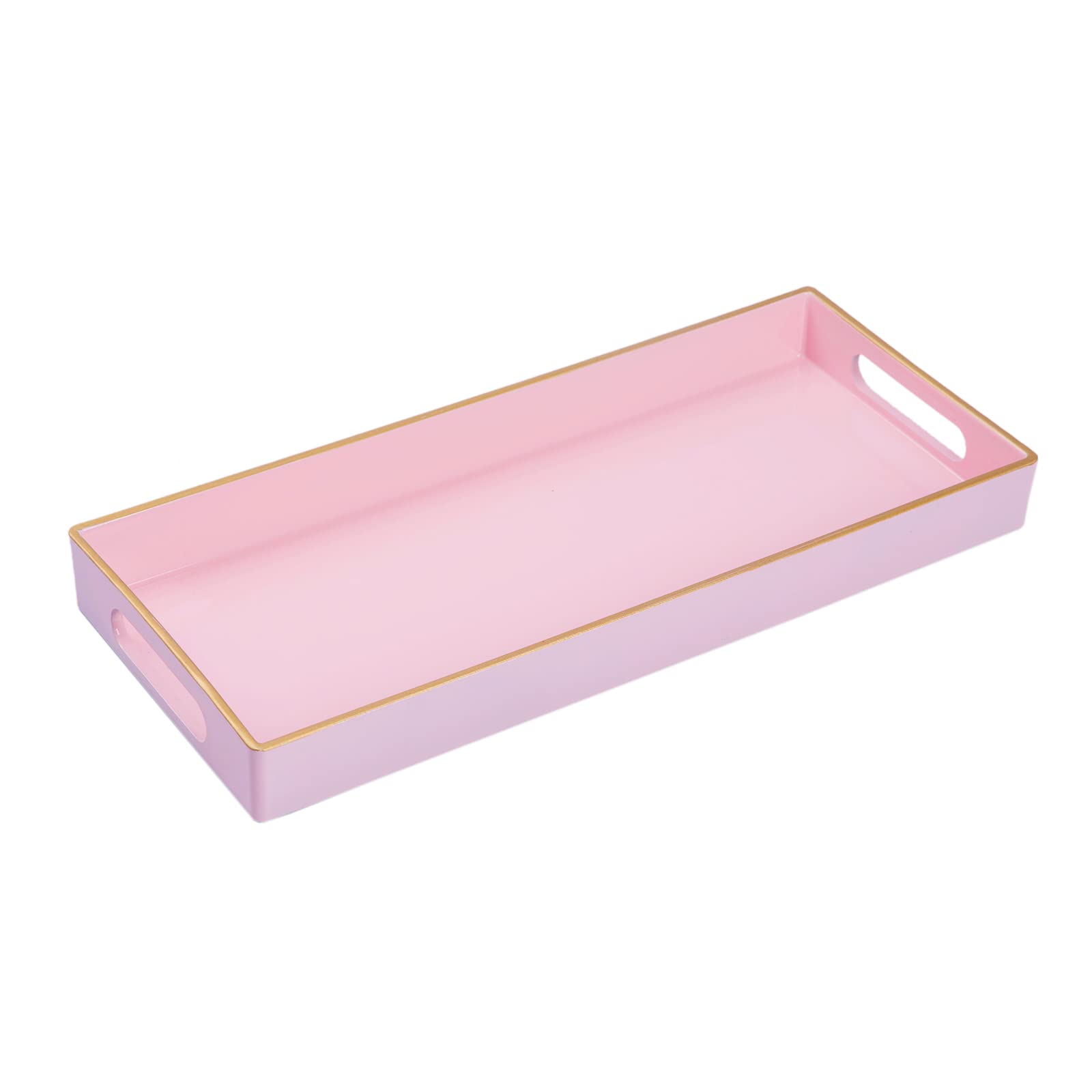MAONAME Pink Vanity Tray, Bathroom Counter Tray, Decorative Trays with ...