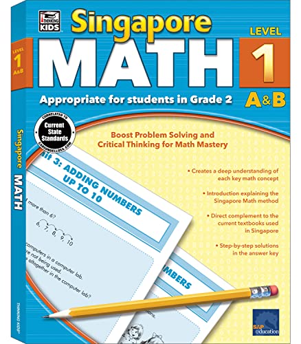 Singapore Math 2nd Grade Math Workbook, Addition, Subtraction ...