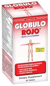 Amazon.com: Globulo Rojo Dietary Supplement with High Potency Vitamin B ...
