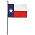 Amazon.com : MWS 4x6 inch Texas Table Desk Flag Mounted on a 10 inch ...
