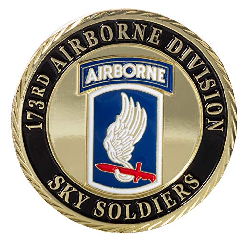 United States Army 173rd Airborne Division Sky Soldiers Challenge Coin ...