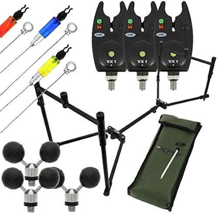 Deluxe NGT Carp Fishing Complete 3 Rod Pod Set Up With Bite Alarms ...