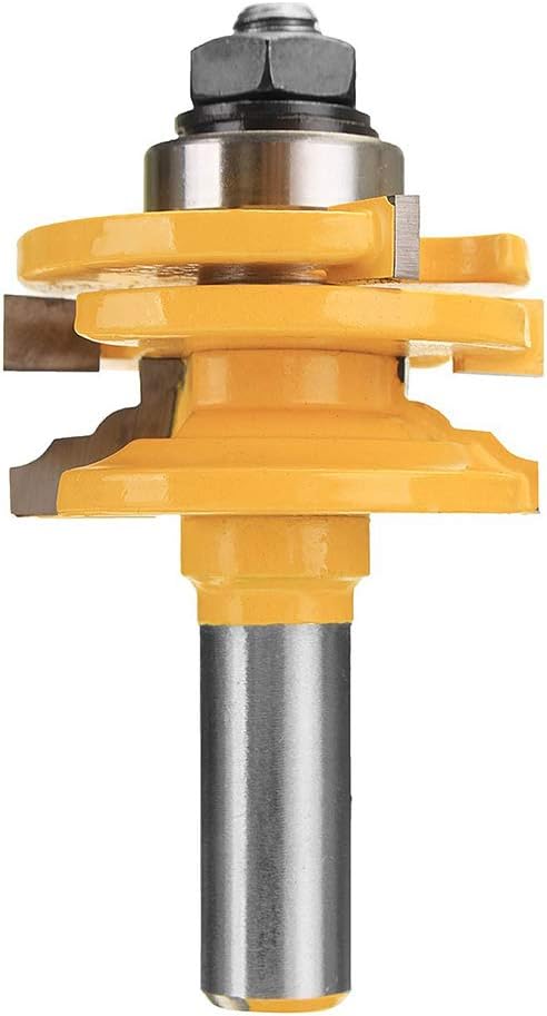 Gasea 1/2″ Shank Reversible Glass Door Rail and Stile Router Bit ...