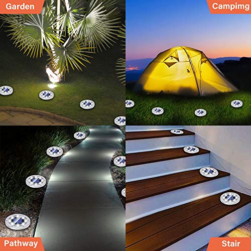Biling Solar Lights Outdoor Grid Design Shell, Solar Powered Ground ...